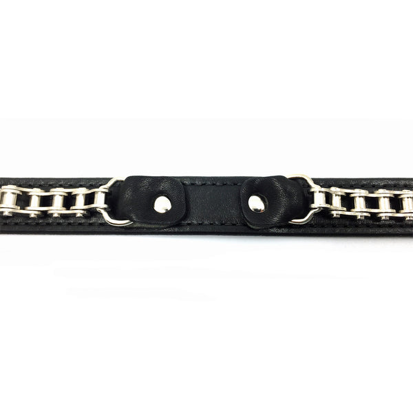 Bike Chain Leather Collar – Style Hound